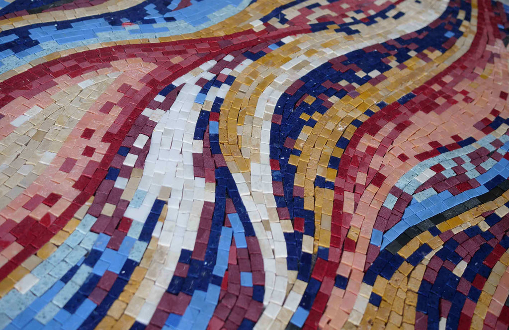 Colorful Pastel - Wave Mosaic | Patterns | Mozaico