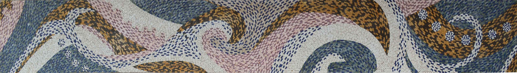 Impressionistic Waves - Abstract Mosaic Pattern | Abstract | Mozaico
