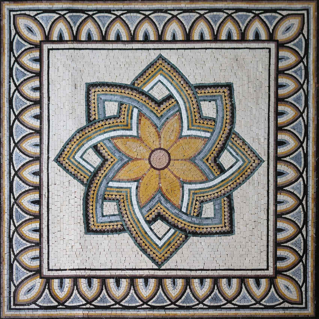Geometrical Flower - Mosaic Art | Geometric | Mozaico