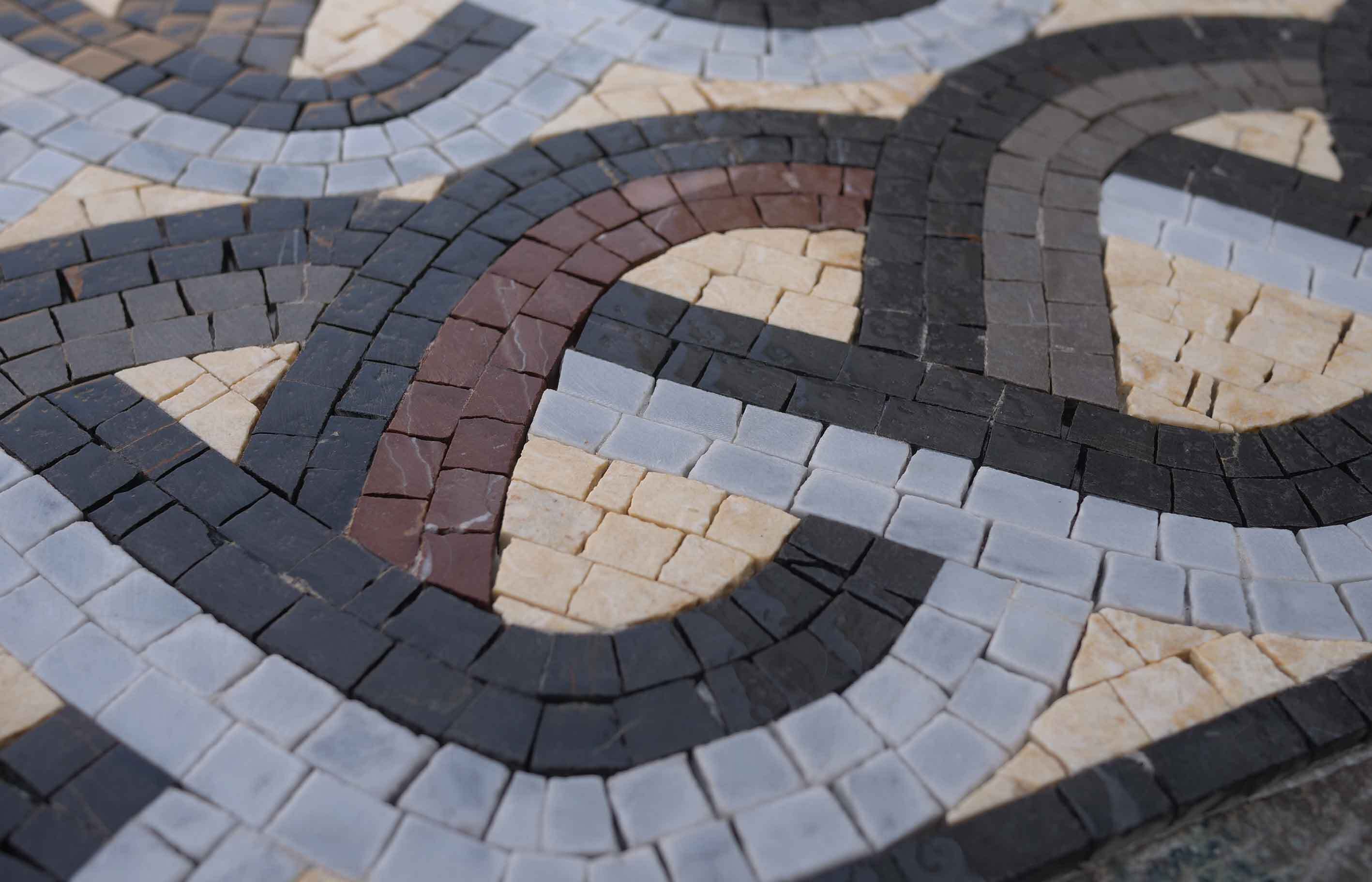 Geometric Mosaic Art - Roman Ropes Decor – Mozaico