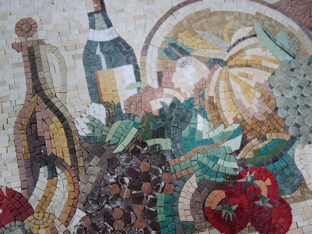 Food Mosaic Art Basket | Food and drinks | Mozaico