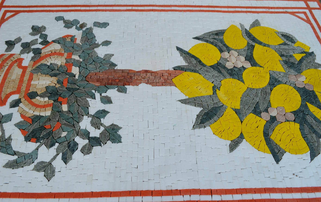 Mosaic Wall Art - The Lemon Tree | Flowers And Trees | Mozaico