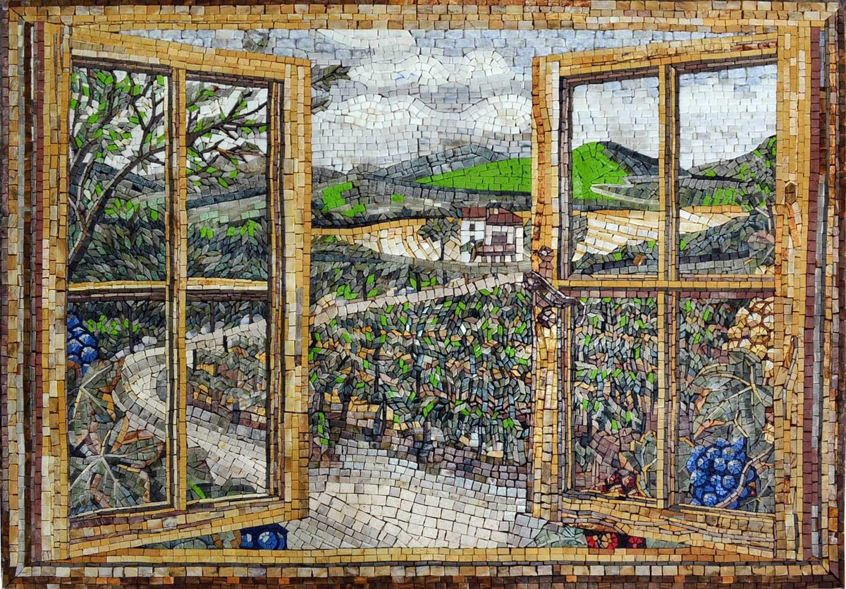 Mosaic Window View Art | Mozaico Scenery Decor