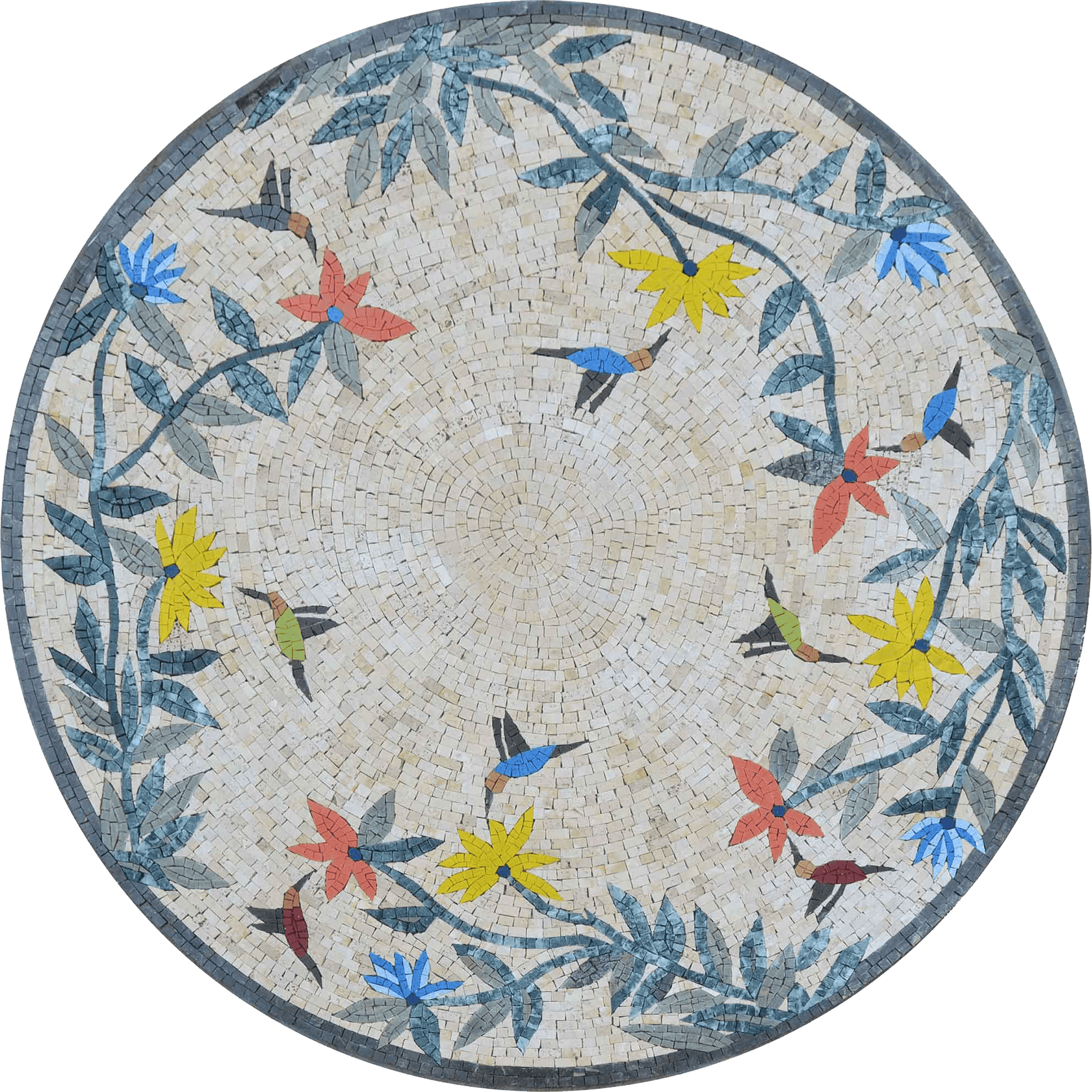 Spring Daze Mosaic Art | Birds & Butterflies Design – Mozaico