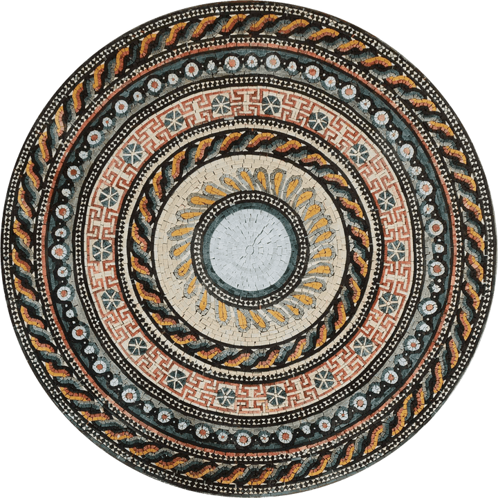 Geometric Mosaic Medallion - Peruvian | Geometric | Mozaico
