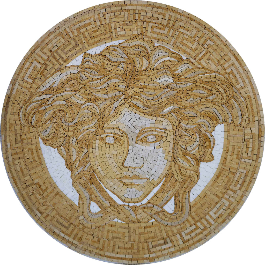 Versace Golden Mosaic Logo | Ancient Mythology | Mozaico