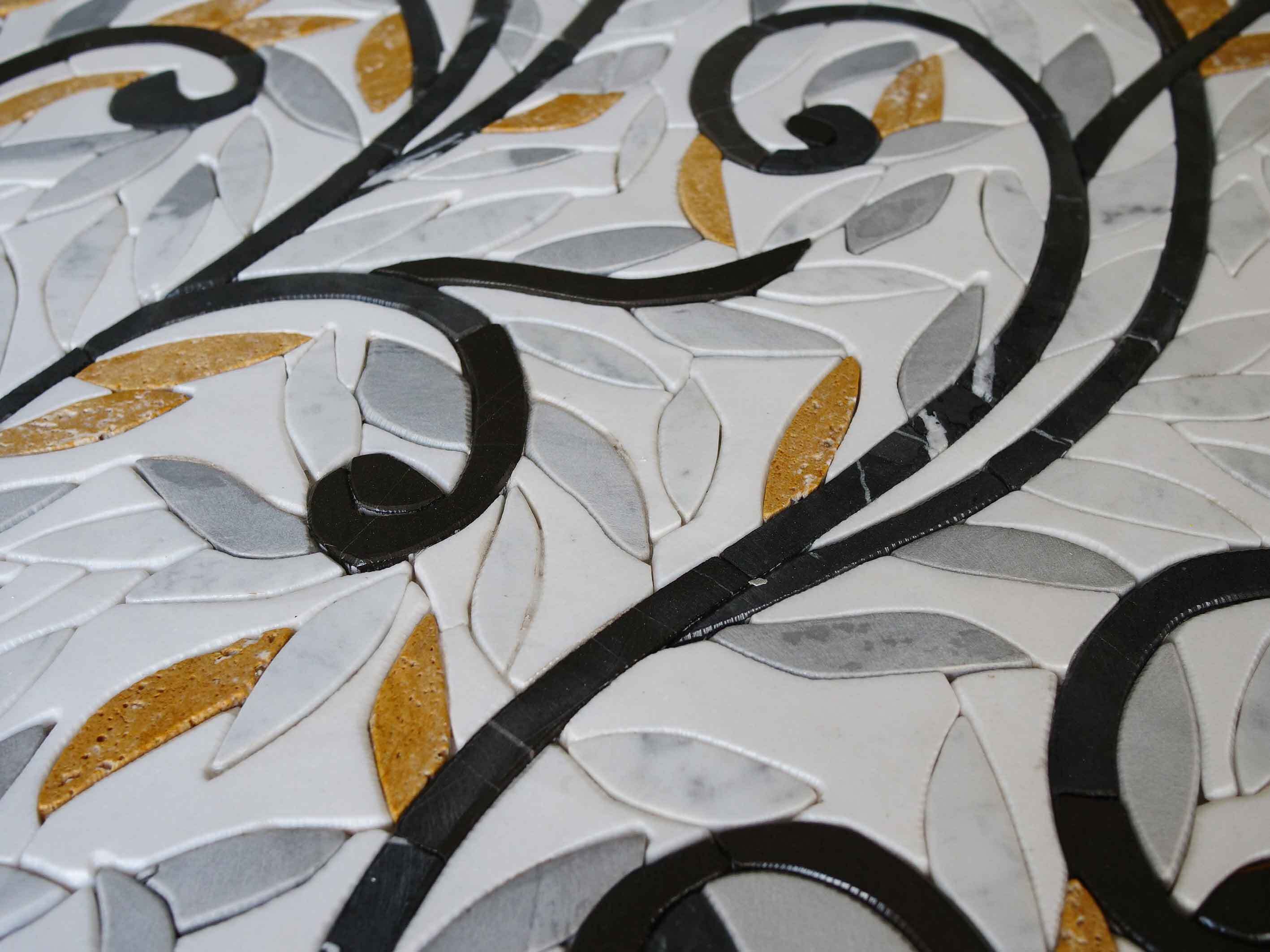 Mosaic Pattern - Floral Leaves | Patterns | Mozaico