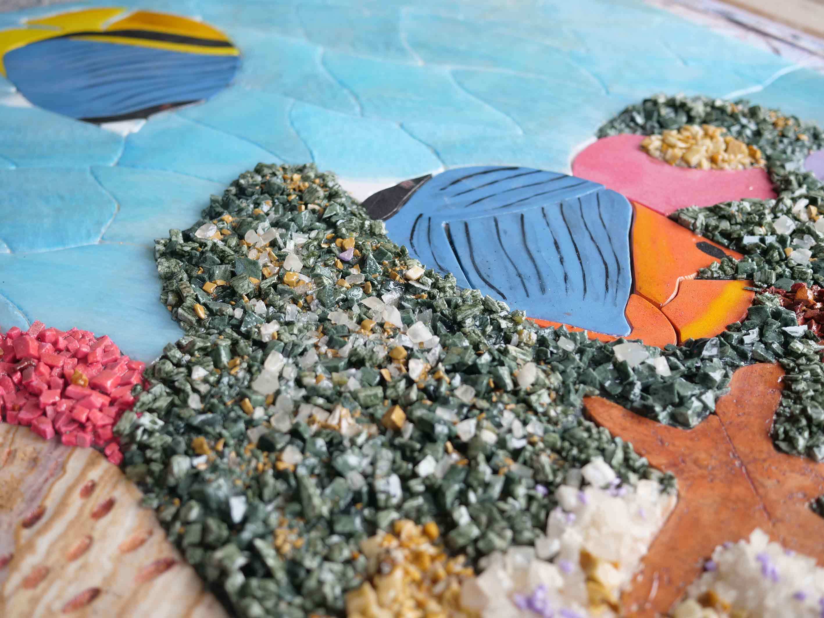 Coral Reef Mosaic - Tropical Fish Art | Marine Life&Nautical | Mozaico