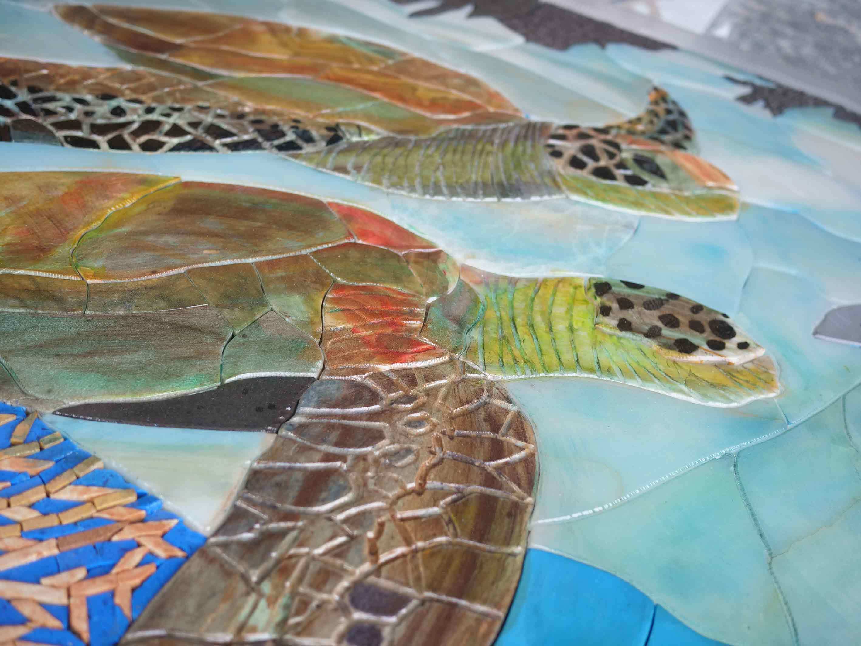 Mosaic Tile Art Underwater Scene | Marine & Nautical – Mozaico