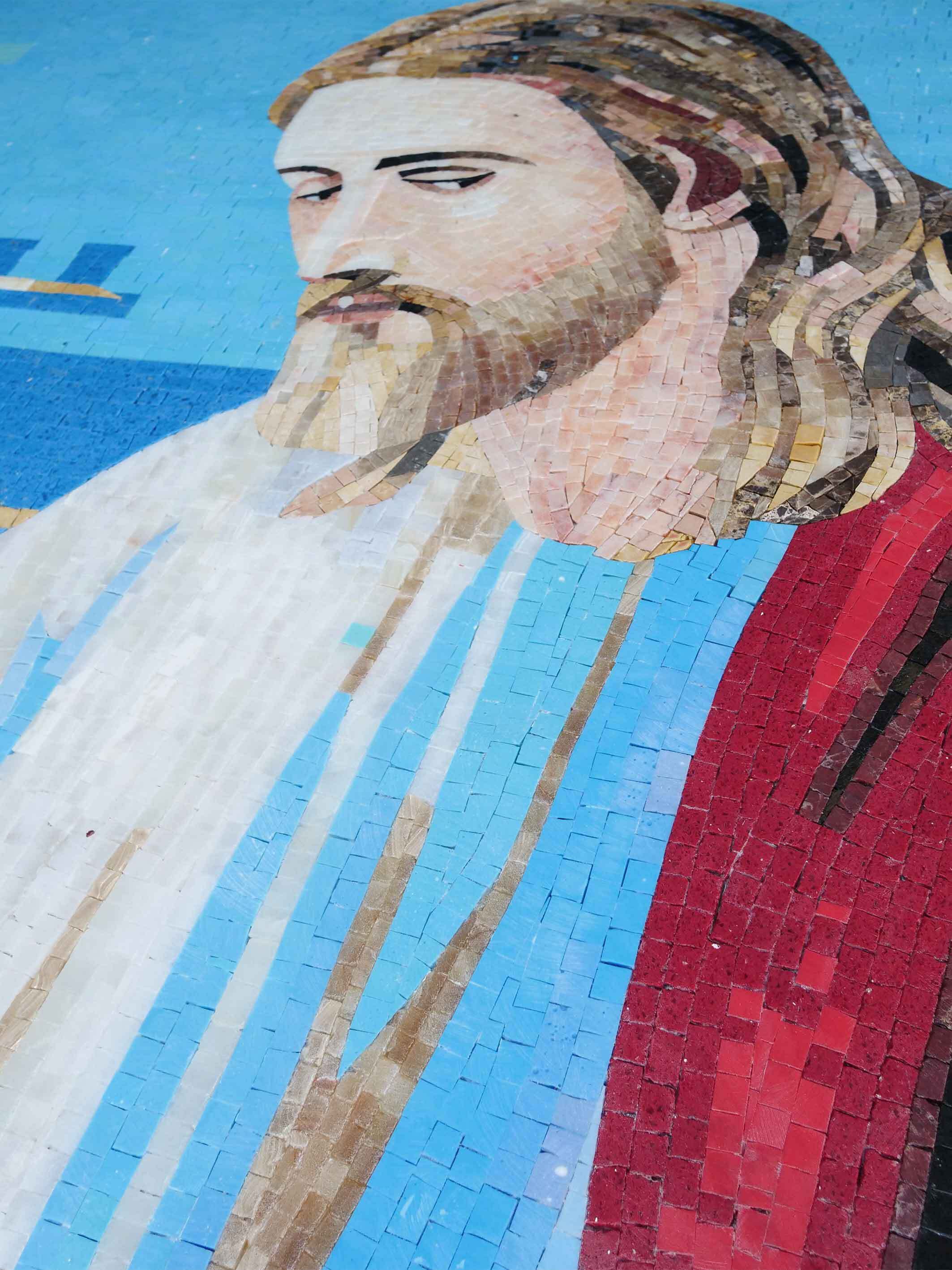 Mosaic Portrait of Jesus Christ | Religious Art – Mozaico
