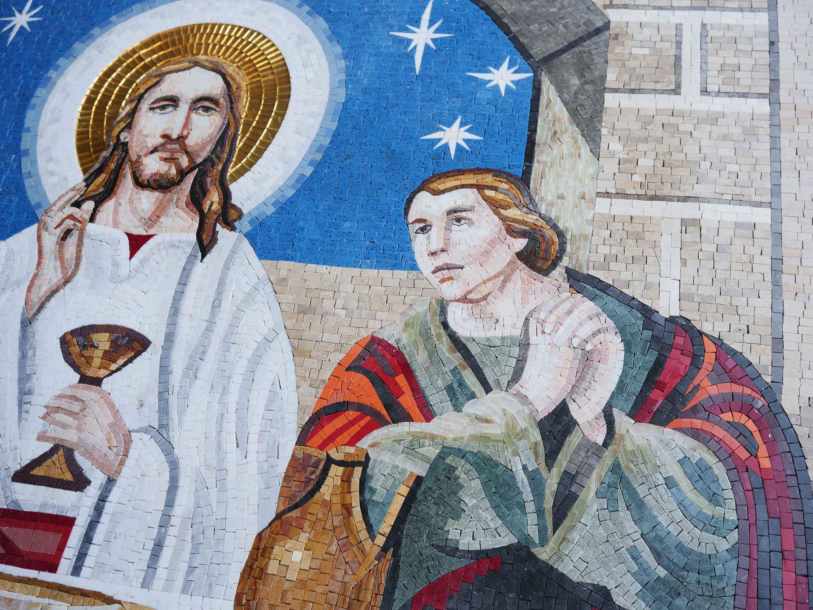 Contemporary Last Supper Mosaic Reproduction | Religious | Mozaico