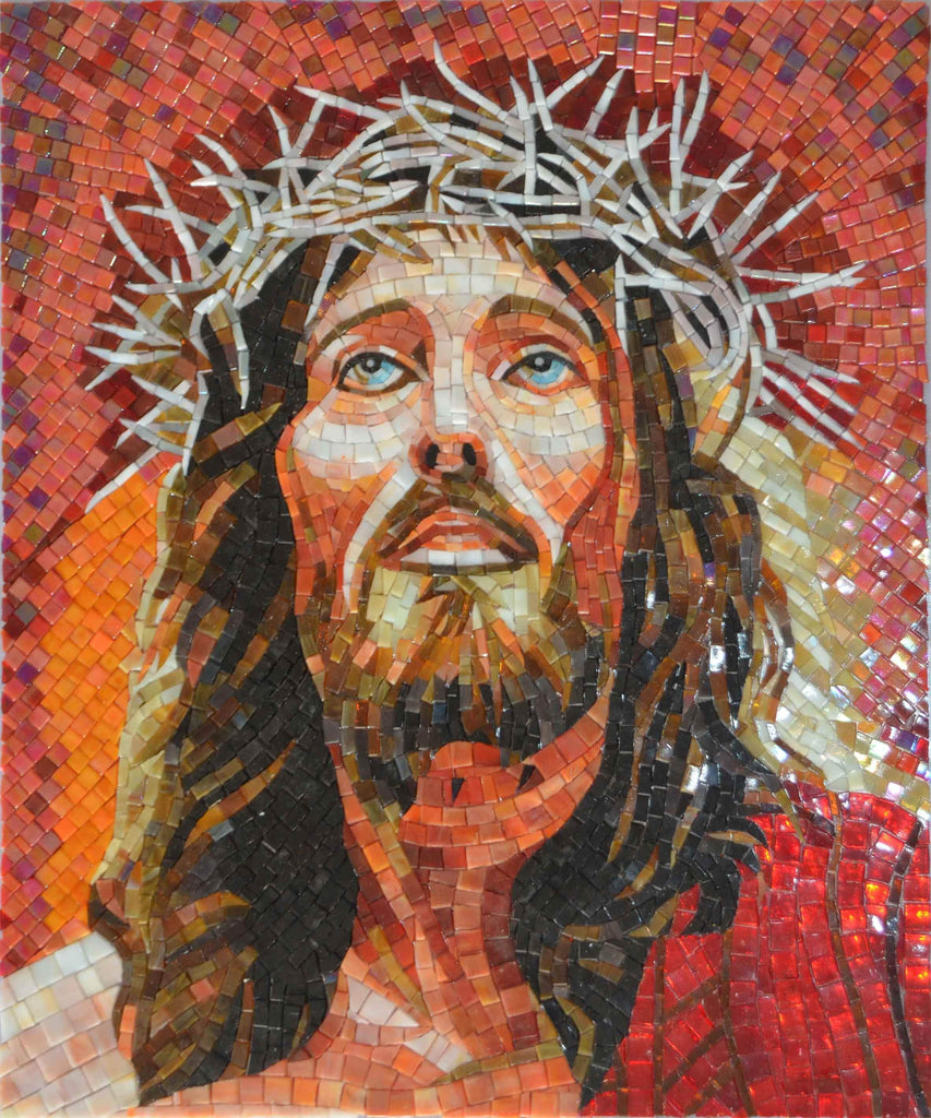 Glass Mosaic Icon - Jesus | Religious | Mozaico