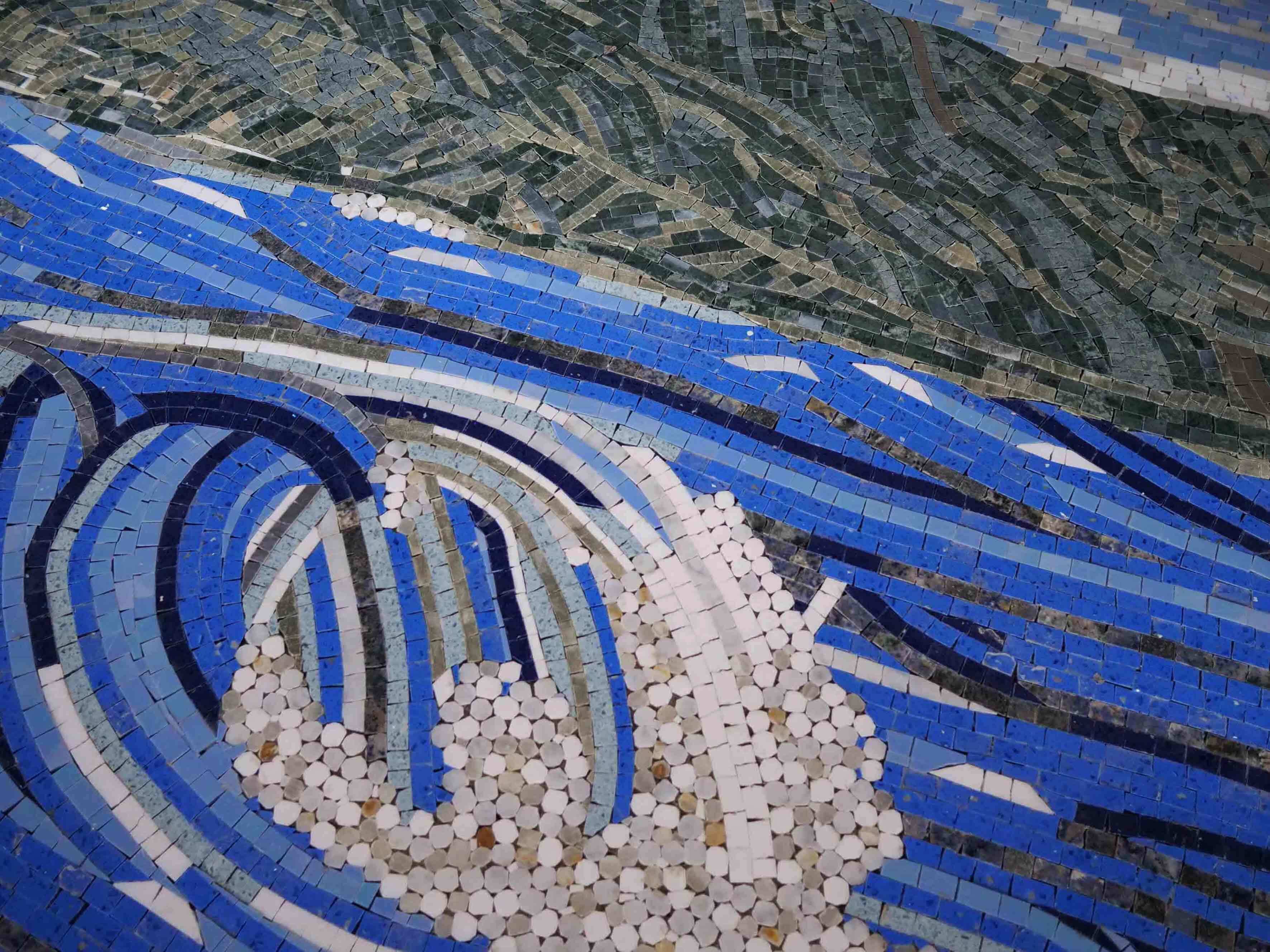 Montain and Sea - Mosaic Scenery Art | Mozaico