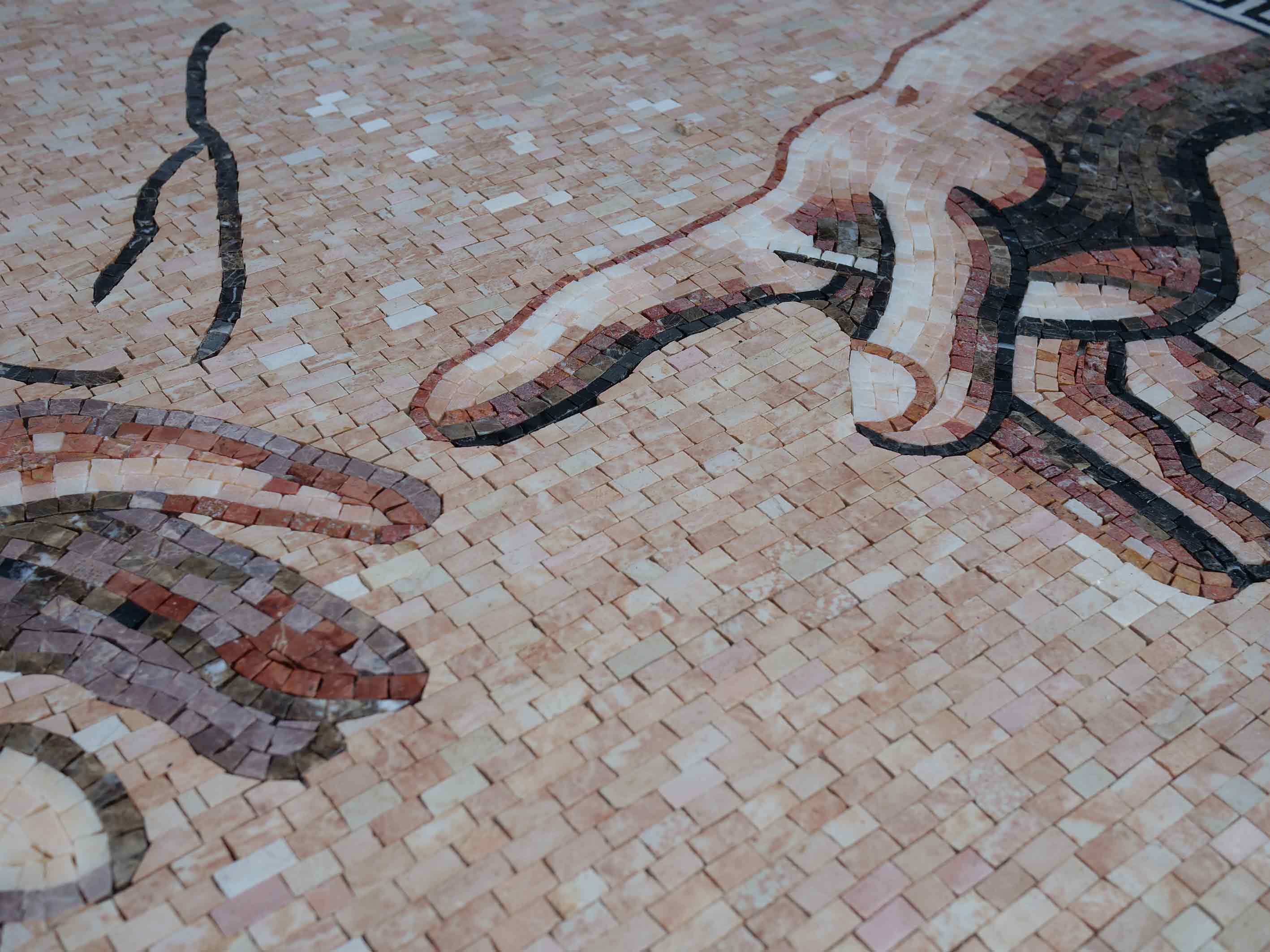 Creation Of Adam Mosaic Tile Backsplash – Mozaico