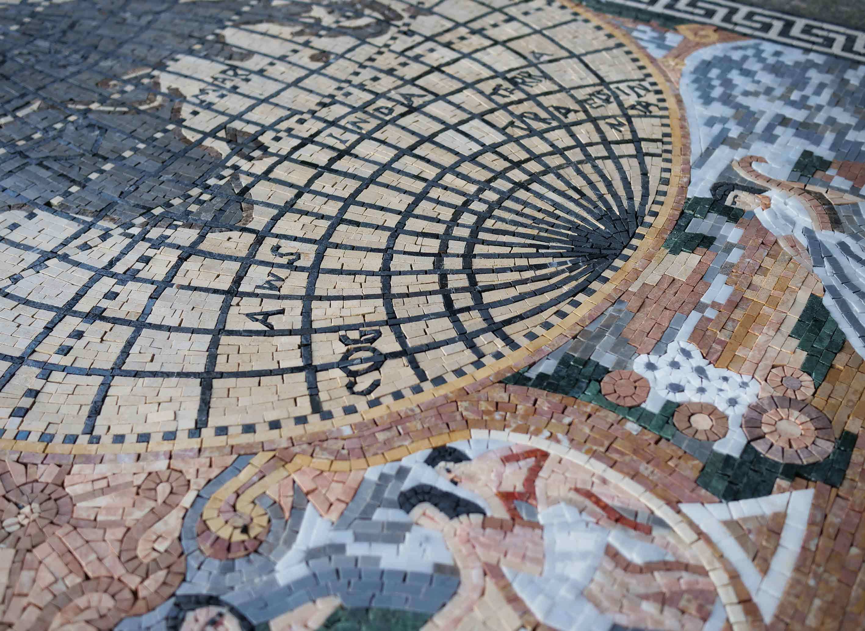 Custom Mosaic Two Spheres | Mozaico Signs & Logos
