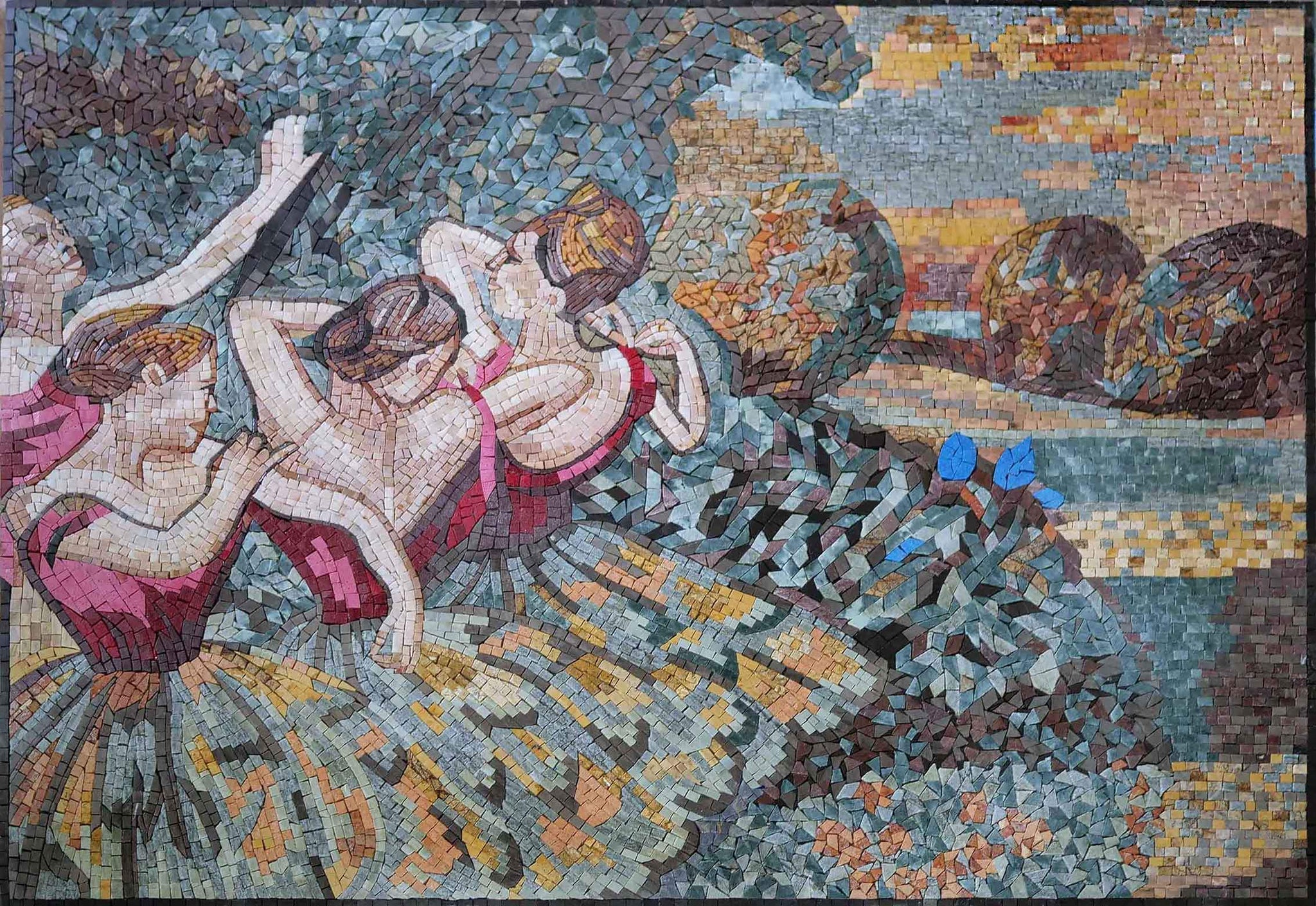 Four Dancers Mosaic Art | Mozaico Decor