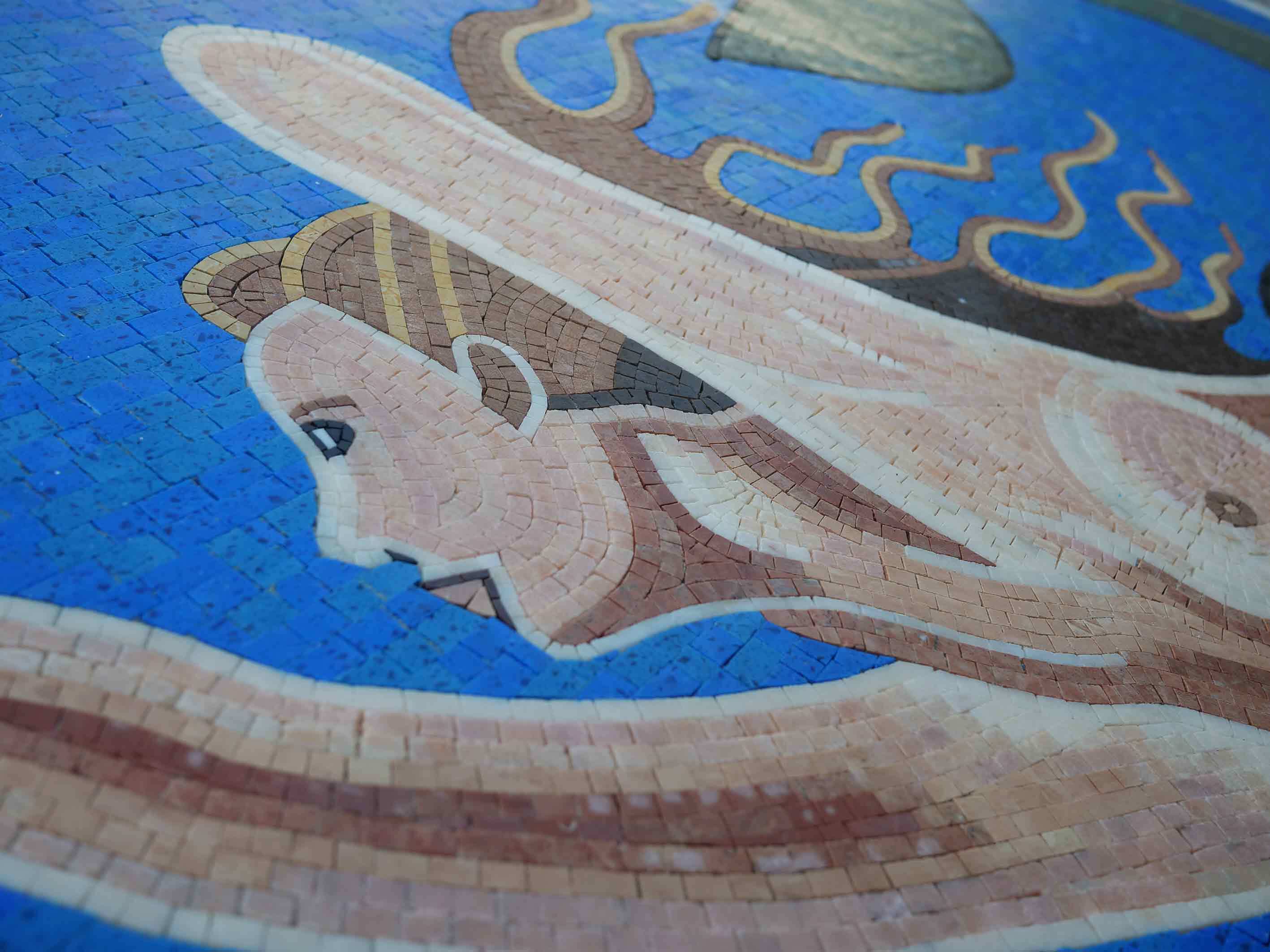 Mosaic Art - The Naked Mermaid | Human figures | Mozaico