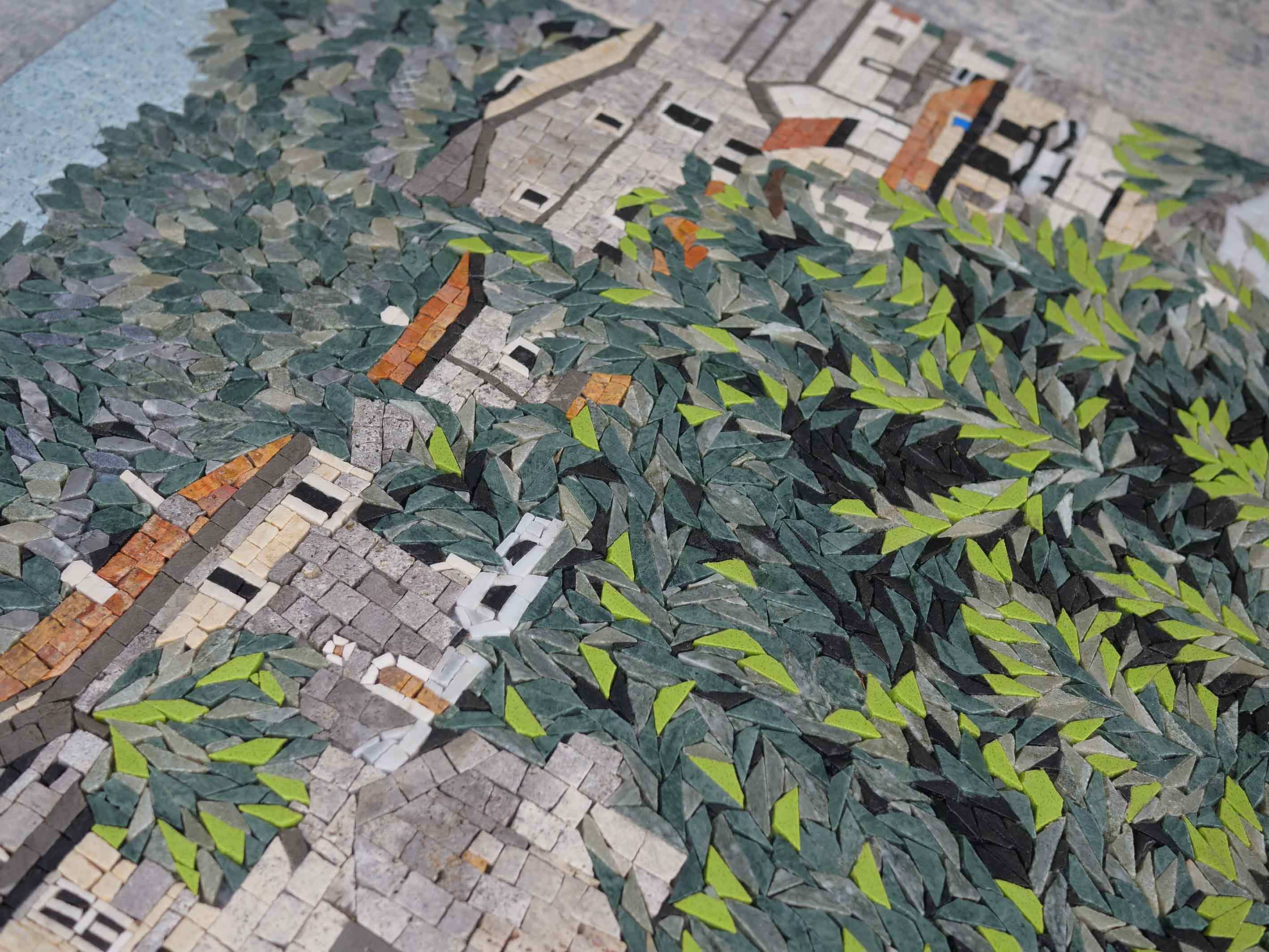 Village Scenary - Mosaic Art | Scenery | Mozaico