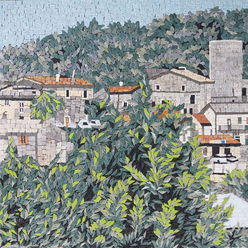 Village Scenary - Mosaic Art | Scenery | Mozaico