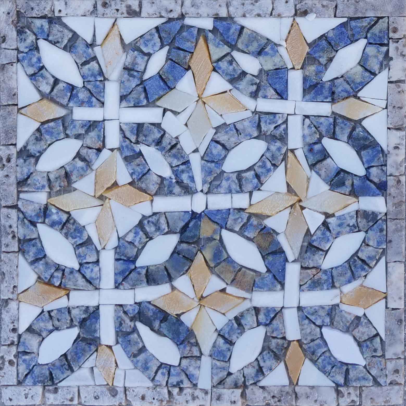 Geometric Mosaic Art - Abstract Flowers | Geometric | Mozaico