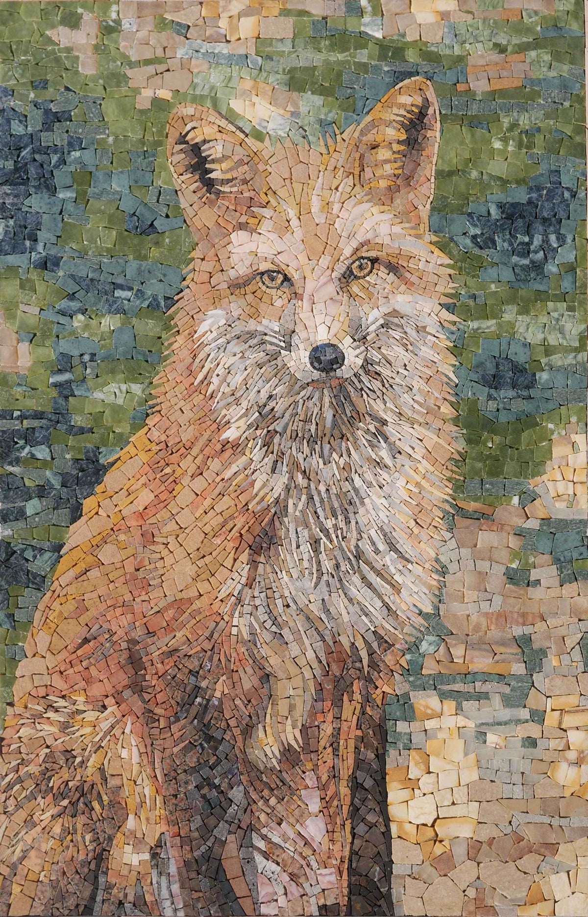Mosaic Art Fox - Animal Decor by Mozaico