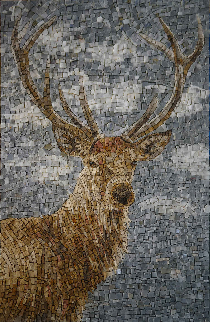 Animal Mosaic Art - The Deer | Animals | Mozaico