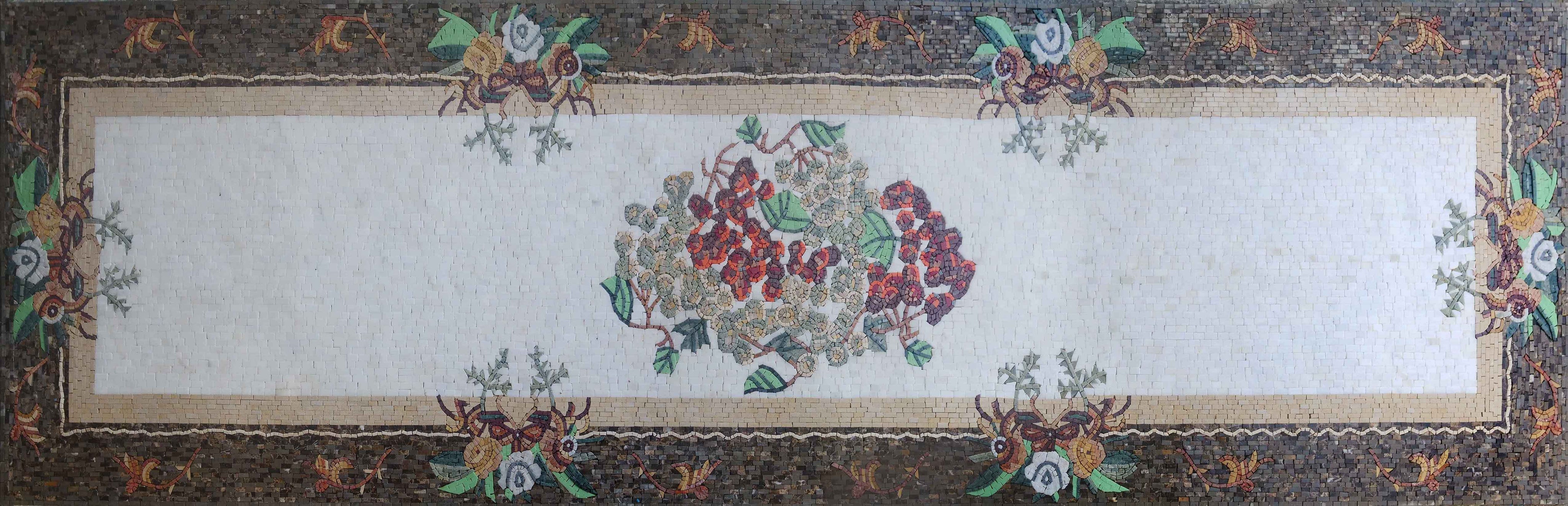 Grape Mosaic Carpet Art | Mozaico