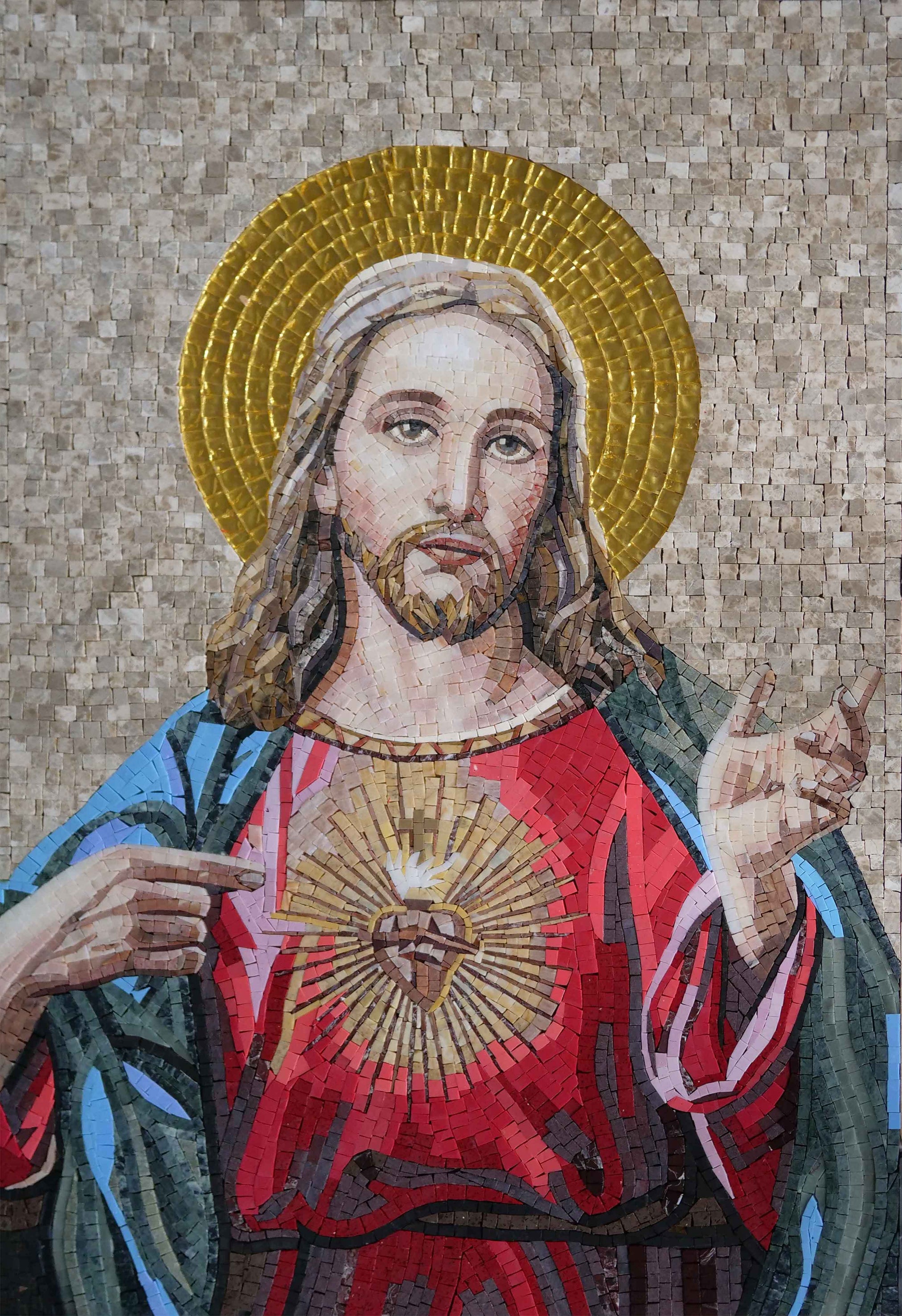 Mosaic Artwork - Jesus Christ Design | Religious | Mozaico