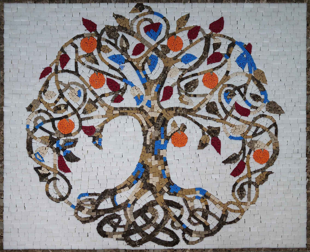 Moaics Art - Medallion Tree | Flowers And Trees | Mozaico