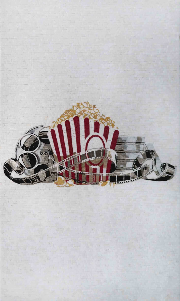 Popcorn & Movie Time - Mosaic Art | Signs and logos | Mozaico