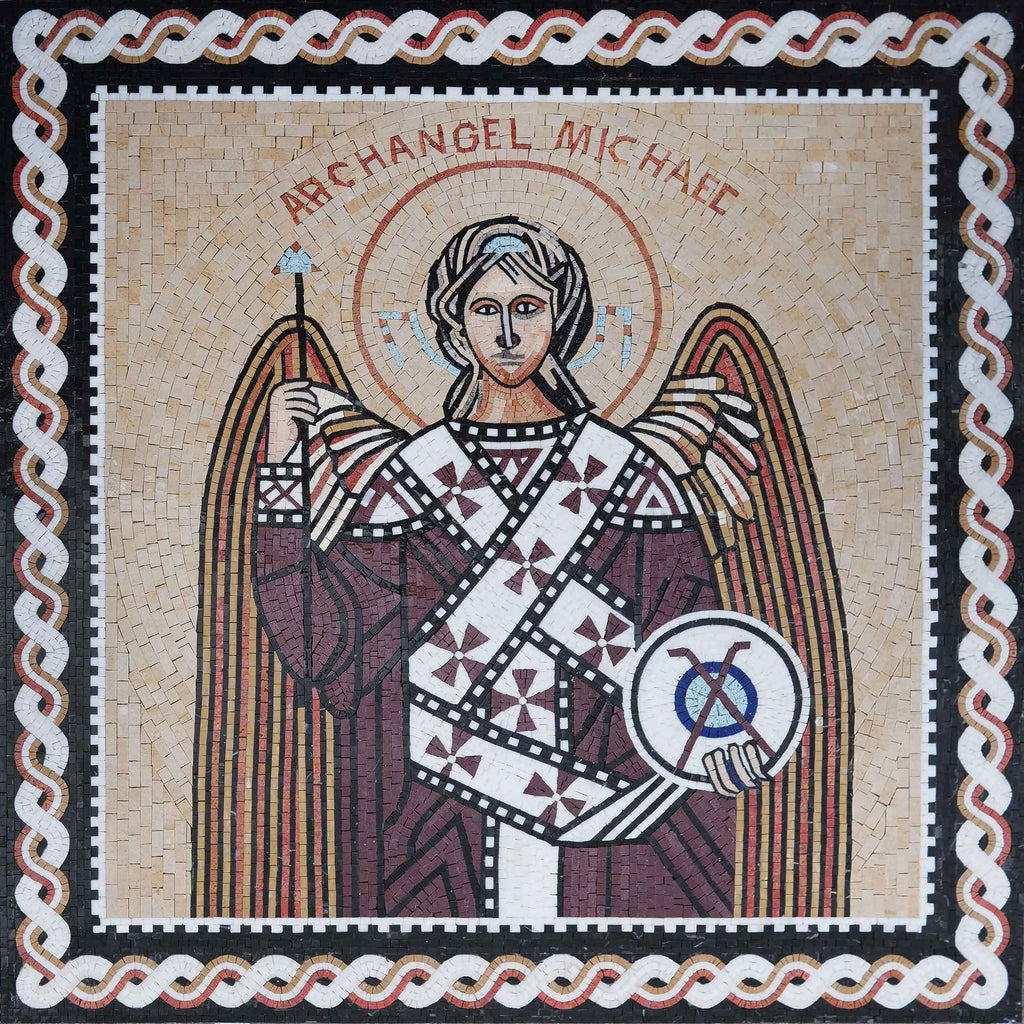 Religious Mosaic Art - Archangel Michaec | Religious | Mozaico