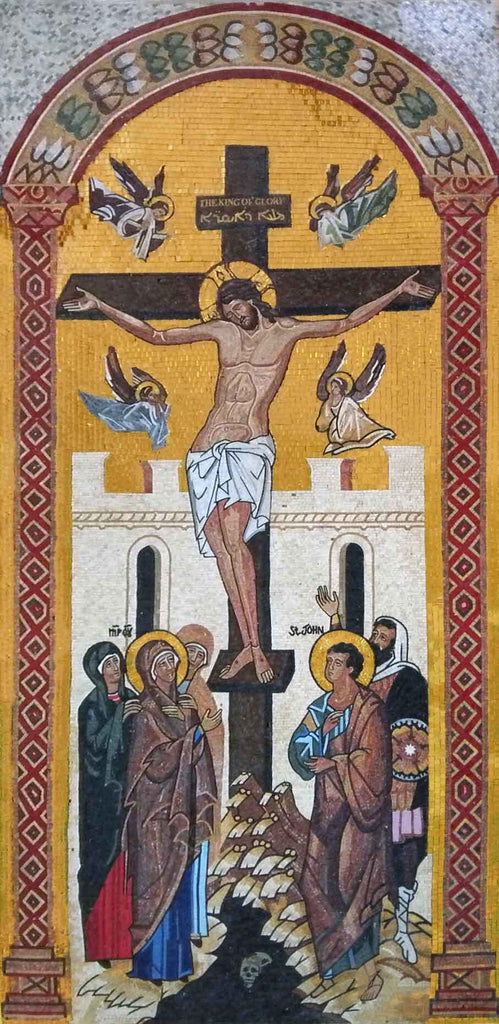 Religious Mosaic Art - Jesus Crucifixion | Religious | Mozaico